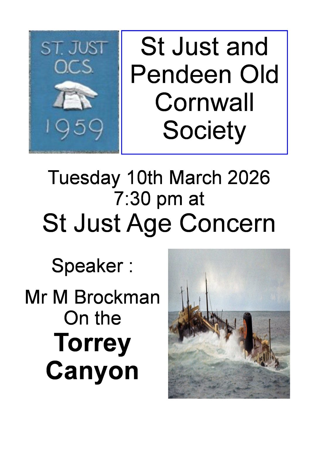 Events from April 25 – March 5 – Kernow Goth